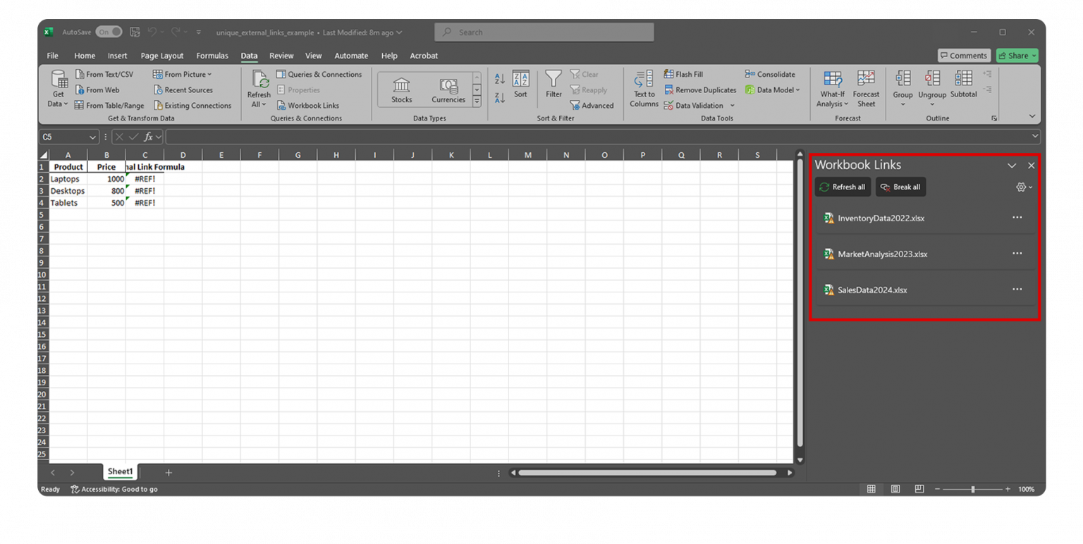 2024 Expert Solution for How to Find External Links in Excel | BCA